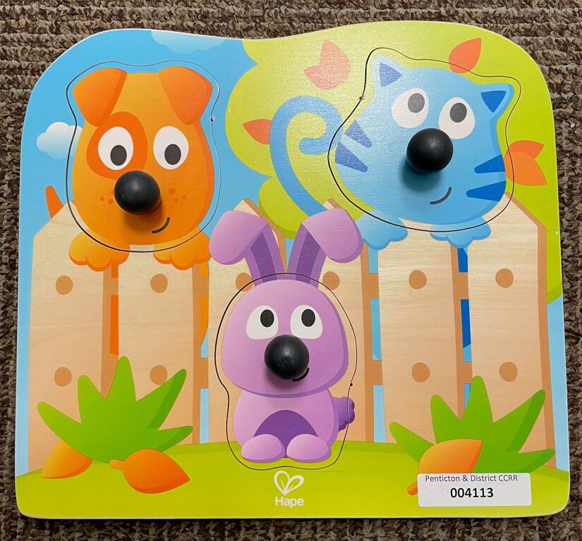 Penticton CCRR Library: 3 Piece Chunky Animal Puzzle