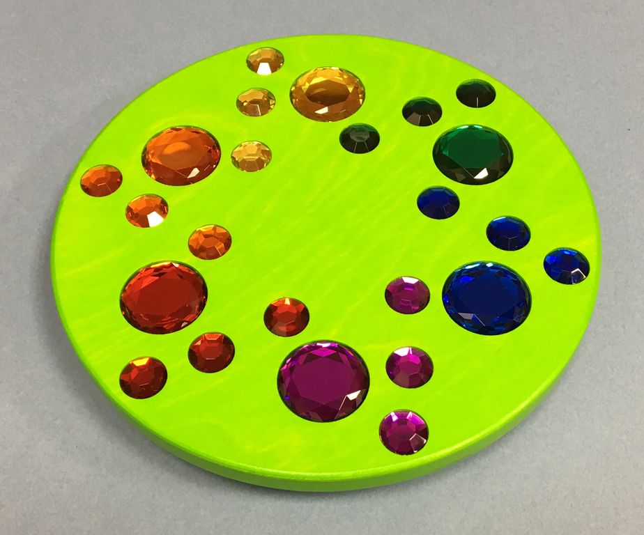 Penticton CCRR Library: Jewel Spinner Wooden Disc